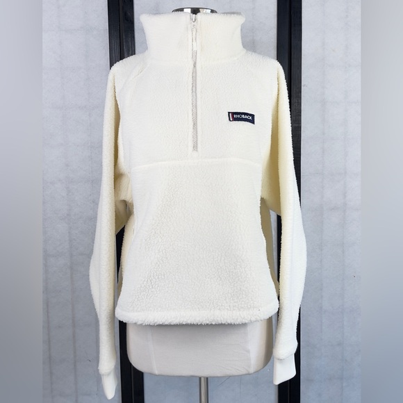 Rhoback | Jackets & Coats | Rhoback Cream Sherpa Quarterzip Pullover ...